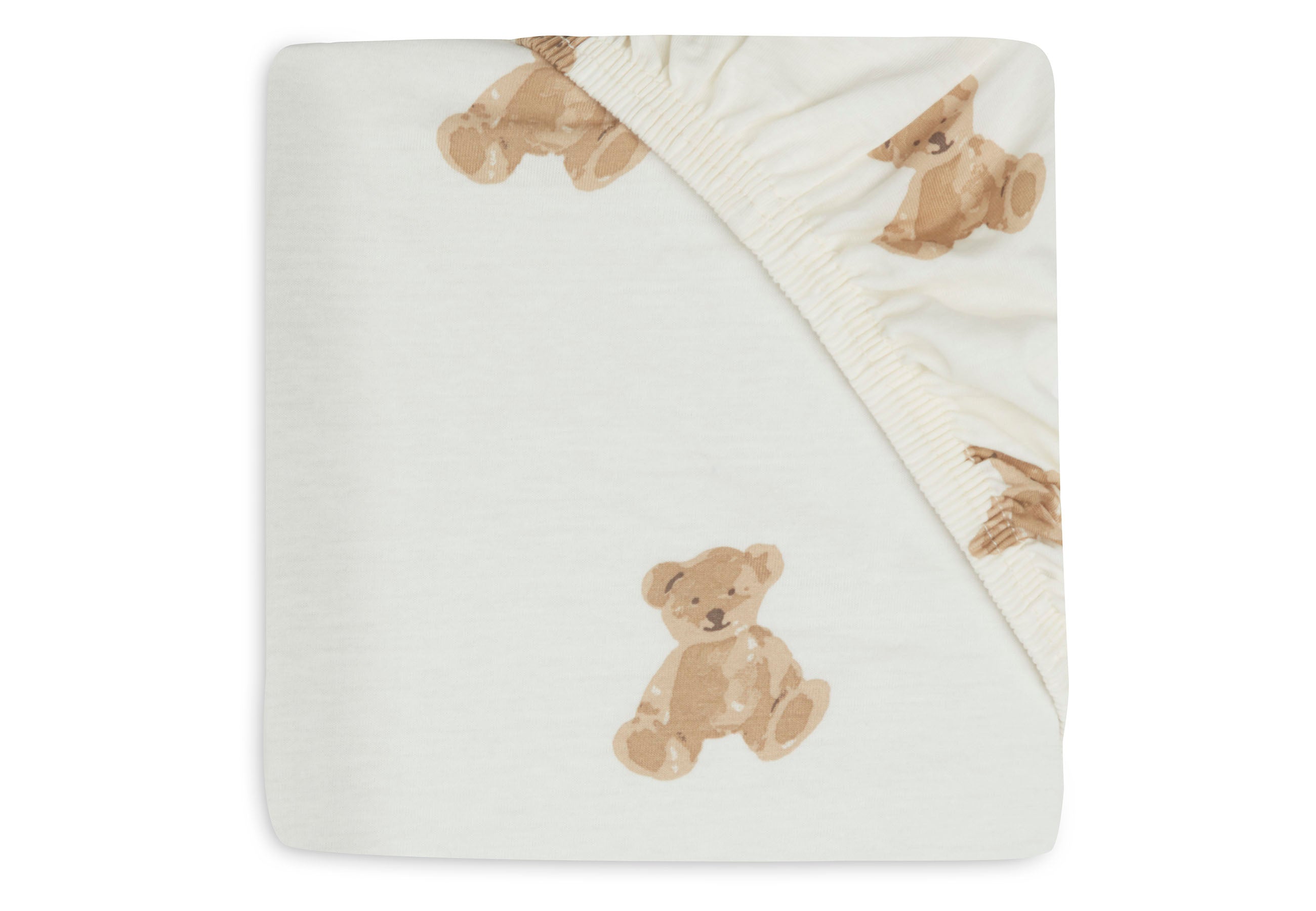 Fitted Sheet - Jersey - Teddy Bear – Jollein